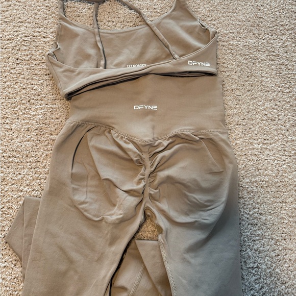 Alphalete | Pants & Jumpsuits | Dfyne Dynamic Nude Set Nwot Xs | Poshmark